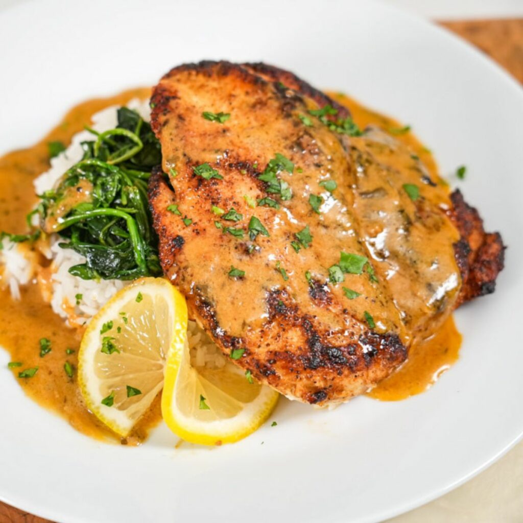 Creamy Cilantro Lemon Chicken - One Stop Chop