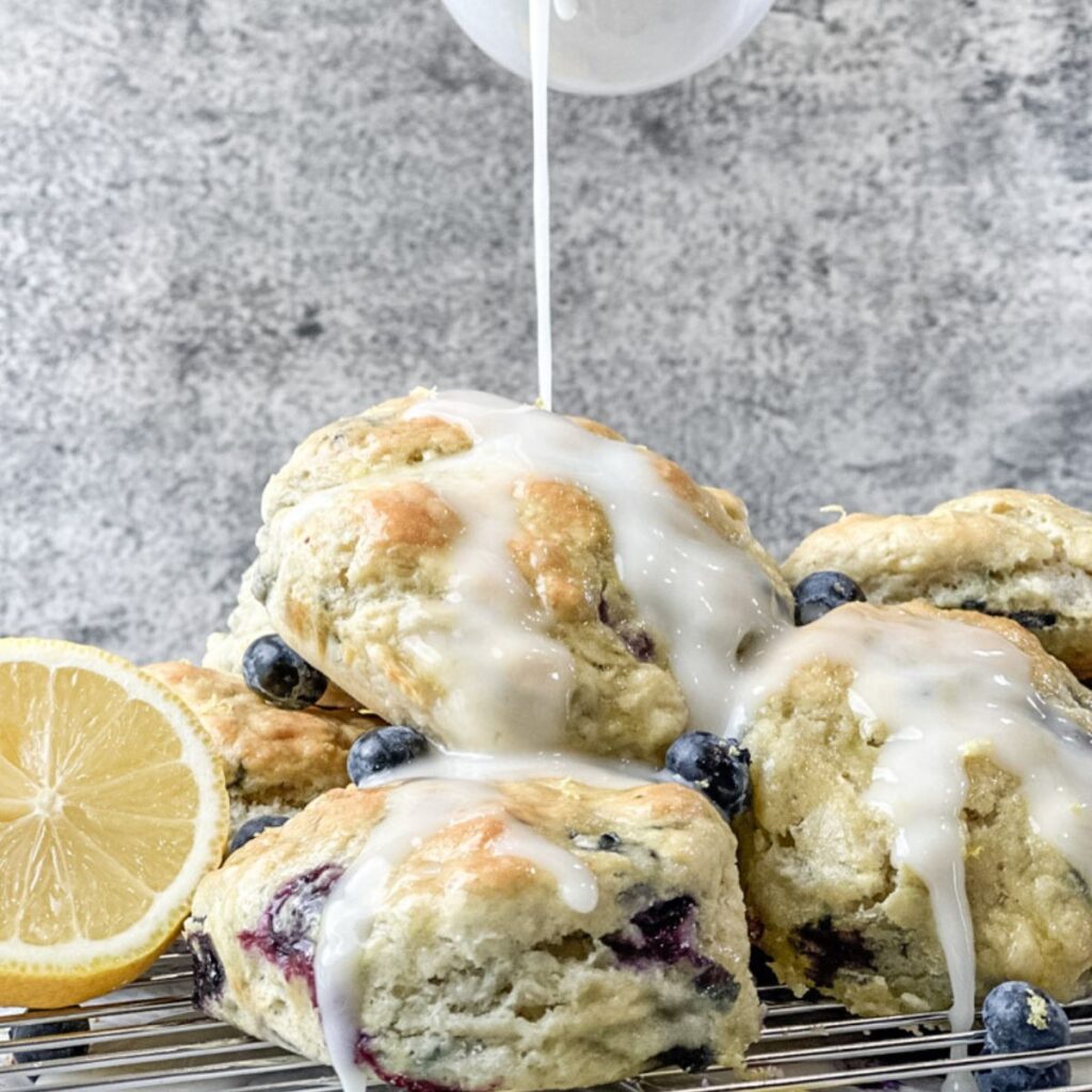 Lemon Blueberry Biscuits - One Stop Chop