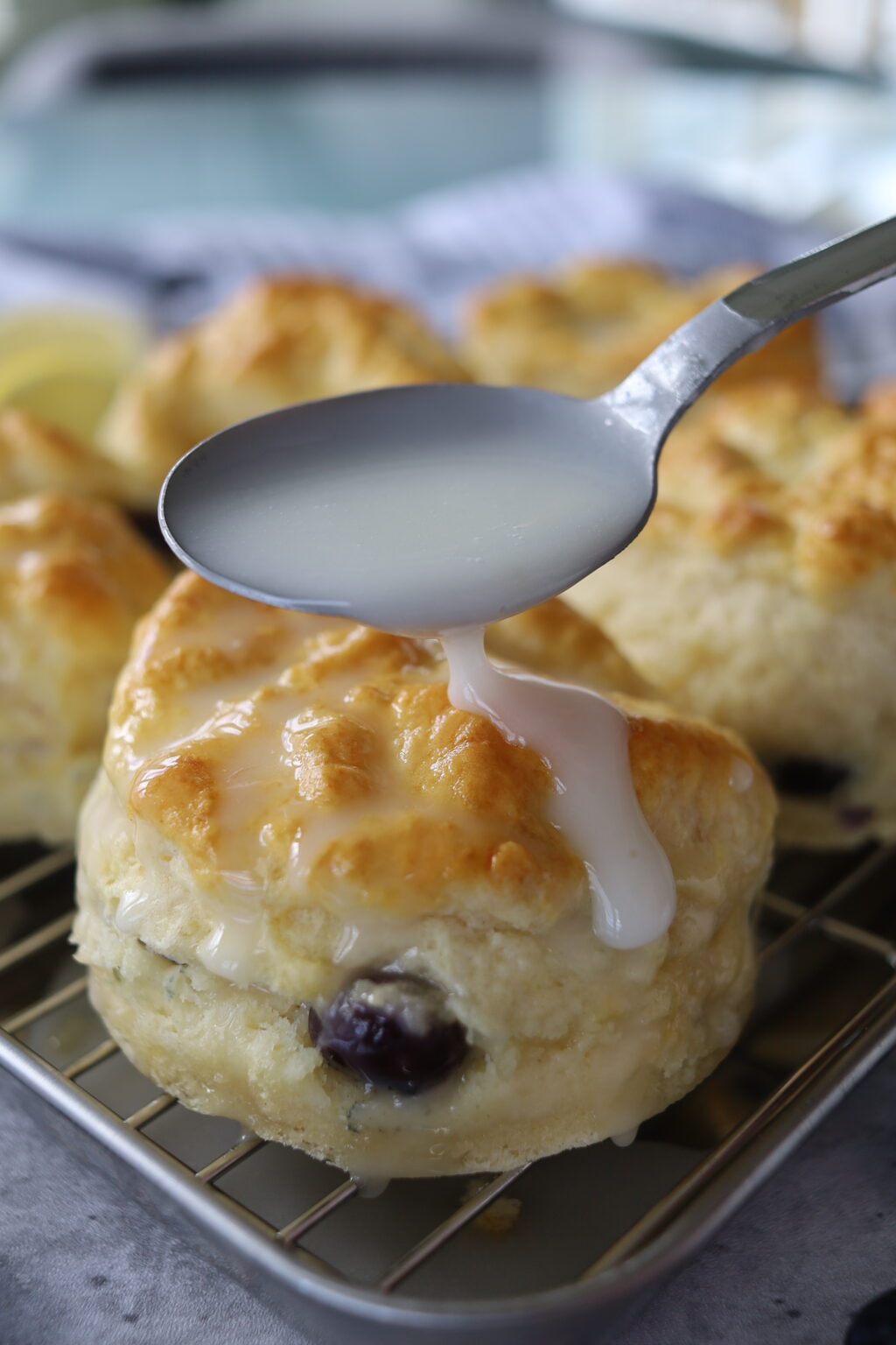Lemon Blueberry Biscuits - One Stop Chop